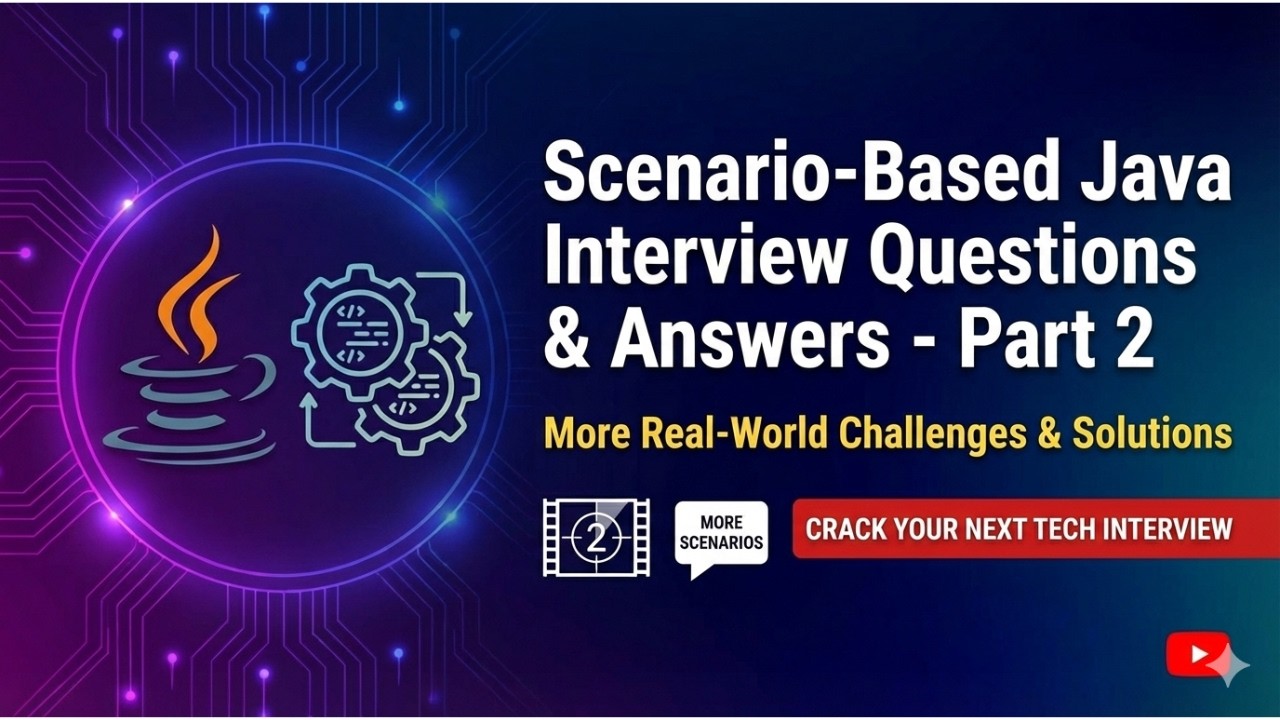 Scenario-Based Java Interview Questions & Answers - Part 2 | Explained with Code Snippets