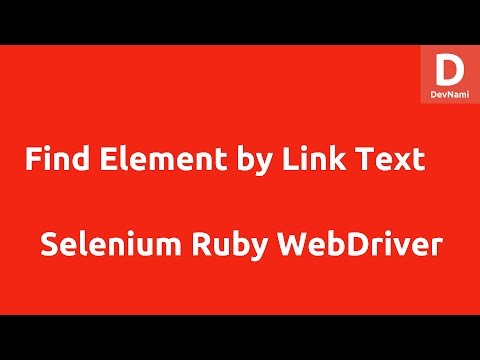 Learn Selenium Ruby Find Element by Link Text - Mind Luster