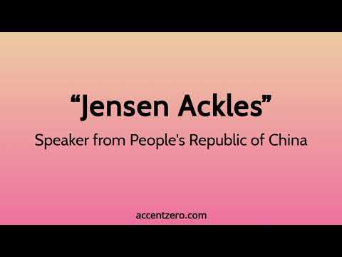 Pronounce "Jensen Ackles" - Chinese accent vs. native U.S.