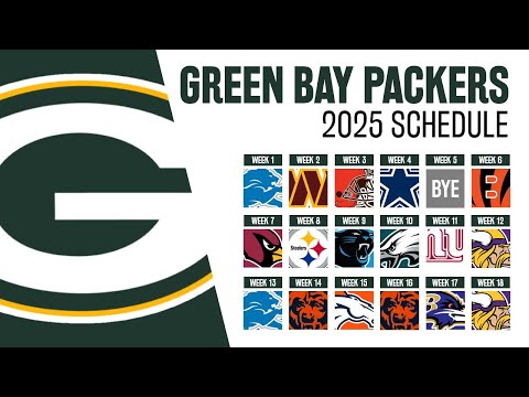 GREEN BAY PACKERS 2025 SCHEDULE Release!!!