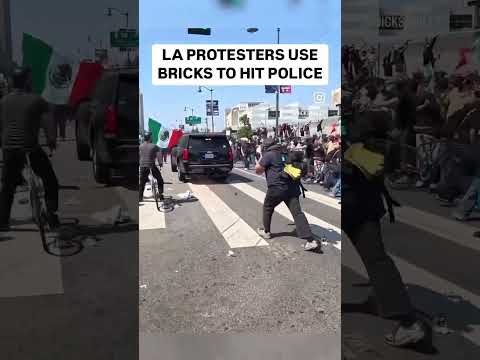 This is not peaceful #usa #truth #truthmatters #losangeles #riots #media #police #deportation #evil