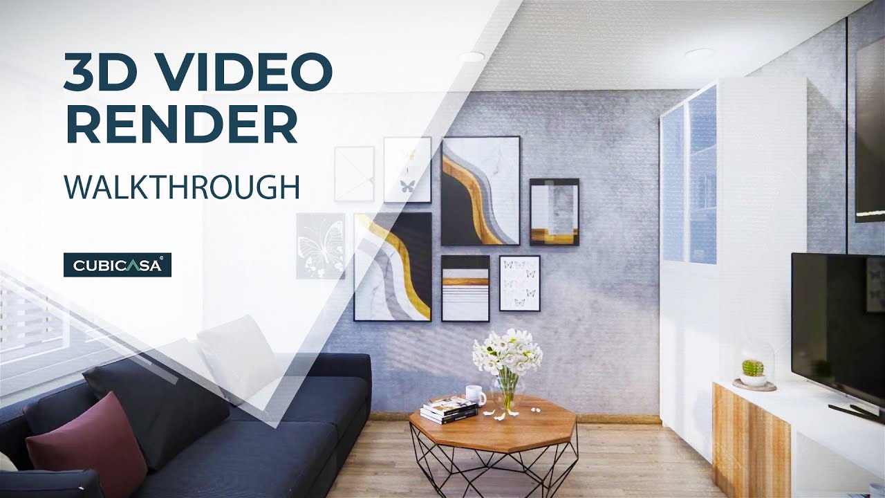 3D Video Render Walkthrough Example.