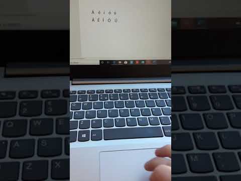 Spanish accents on a laptop/computer