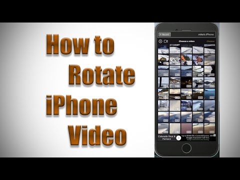 How to Rotate iPhone Video Footage