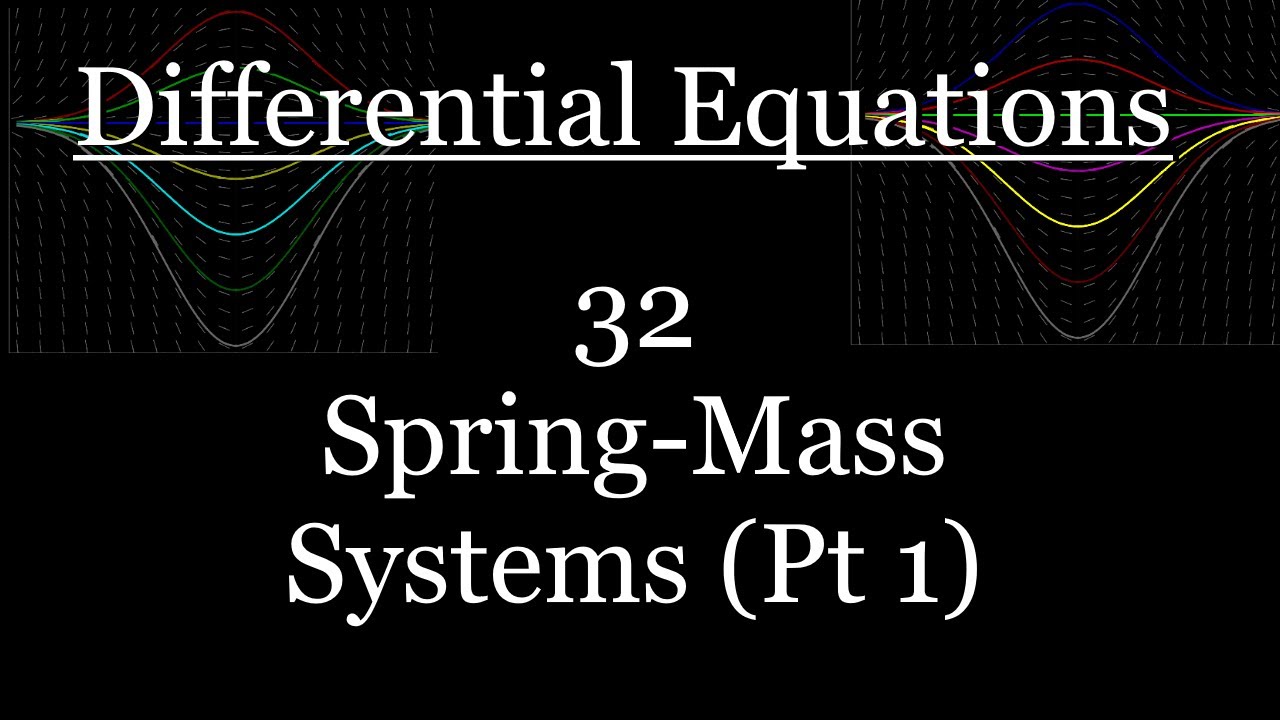 Differential Equations - 32 - Spring-Mass Systems (Pt 1)