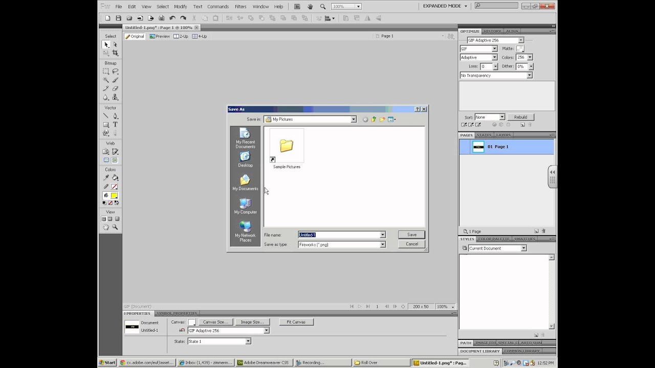 Basic Button Design in Adobe Fireworks CS5