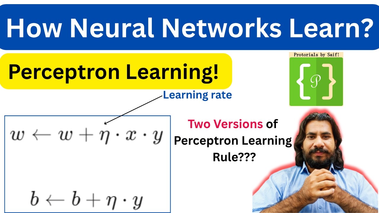Perceptron Learning Algorithm Explained: Step-by-Step with Solved Examples