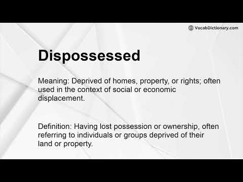 Dispossessed Meaning