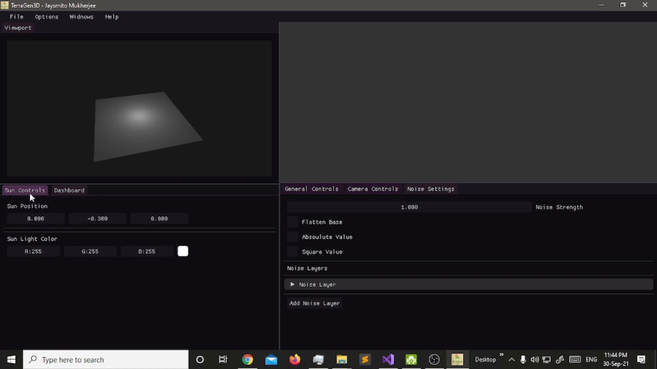 UI Overview | TerraForge3D Tutorial E01 | Jaysmito  Mukherjee