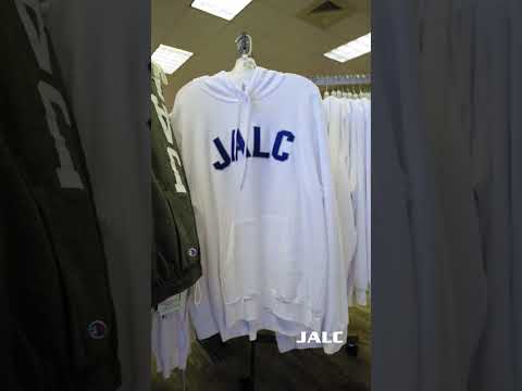 Stop into the JALC bookstore & check out our hoodies, sweaters, hats, & more! More info at jalc.edu.