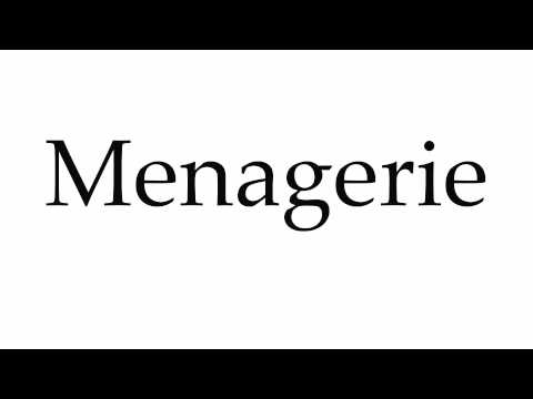How to Pronounce Menagerie