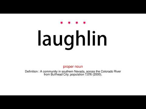 How to pronounce laughlin - Vocab Today