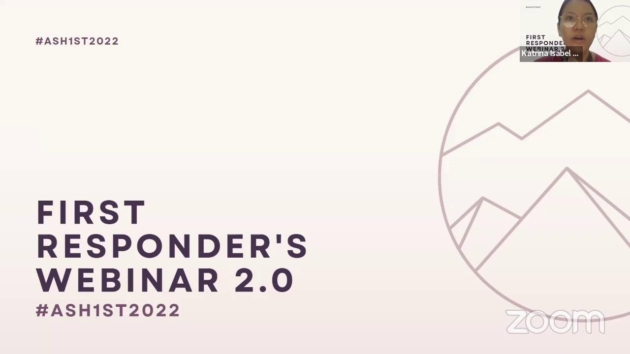 First Responder's Webinar 2.0
