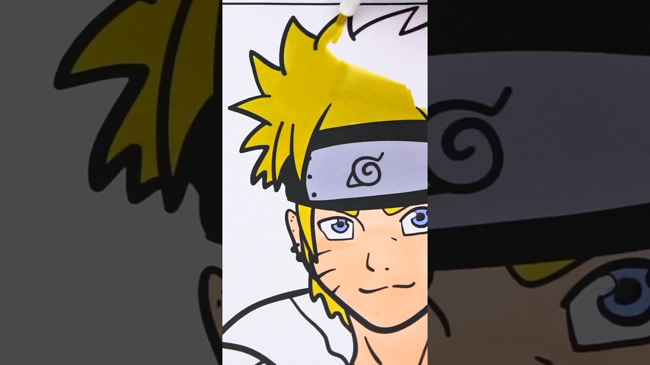 Coloring Naruto #naruto #coloring #art