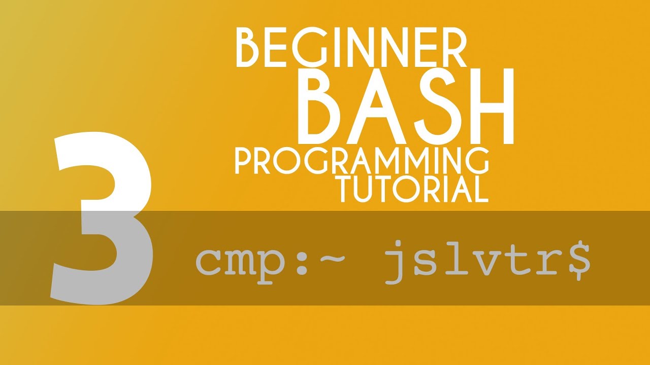 BASH Tutorial - 3 - creating files, moving and copying