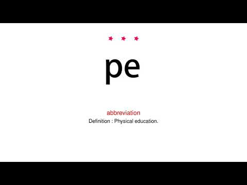 How to pronounce pe - Vocab Today