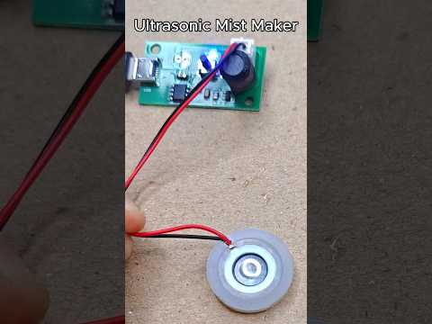 Ultrasonic mist maker | #electronicproject #tech #youtubeshorts #experiment