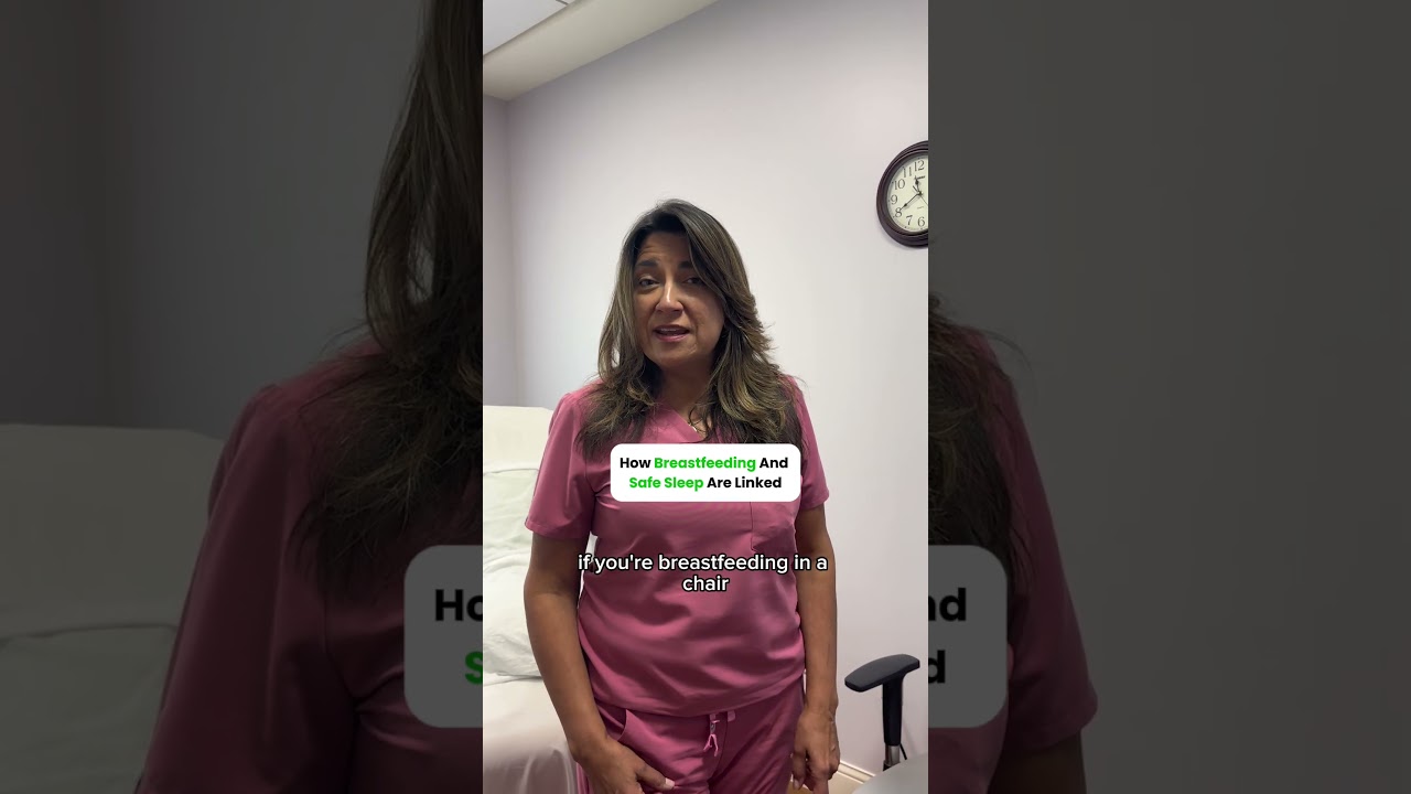 How Breastfeeding And Safe Sleep Are Linked #shorts