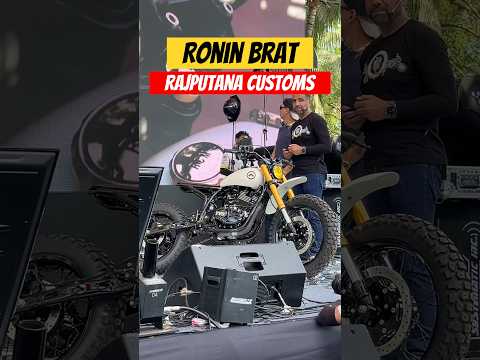 Custom TVS RONIN BRAT by Rajputana Customs at TVS MotoSoul | BikeWale #shorts #tvsronin