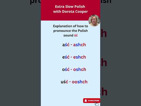 Explanation of how to pronounce the Polish sound "ść" #polish@SlowPolishCreator