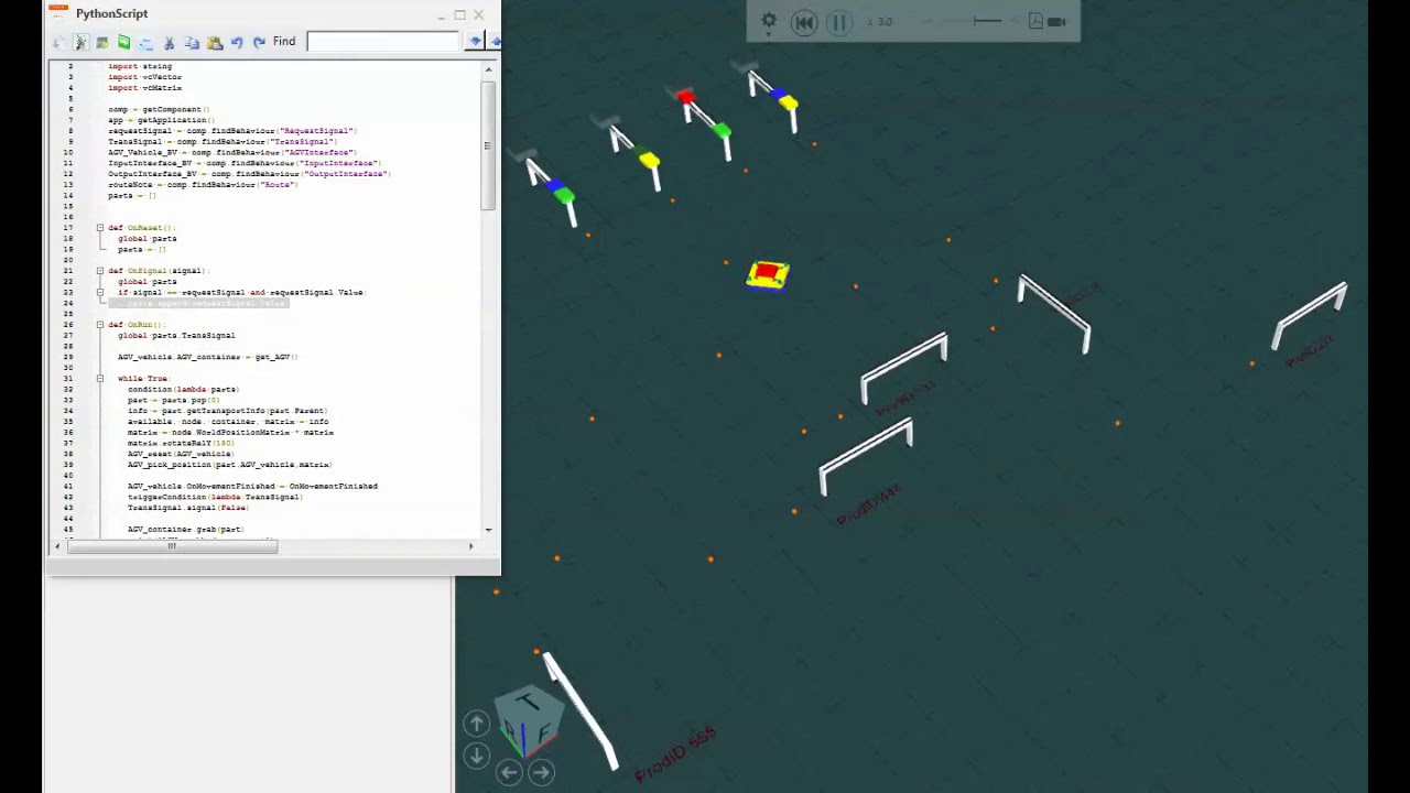 03 a simple AGV simulation with python API controller