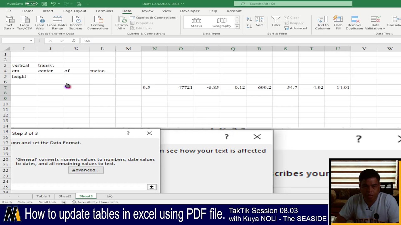 TakTik session 08.03 - How to update tables with PDF file.