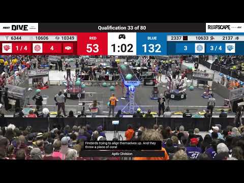 Qualification 33 - 2025 FIRST in Michigan State Championship - Aptiv Division