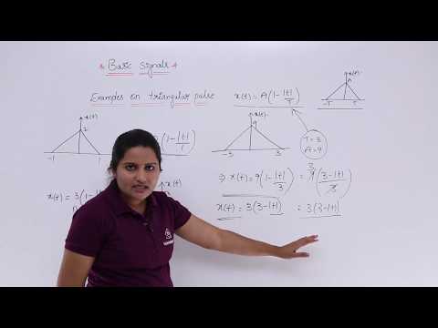 Signals and Systems - Triangular Signal Example Video Lecture - Crash Course (English) for ...