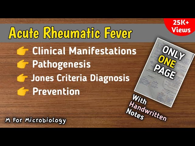 Understanding Acute Rheumatic Fever: Pathogenesis, Clinical ...
