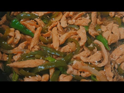 Another Super Easy Chinese Chicken With Onions, Mushrooms, Capsicum In Oyster Sauce