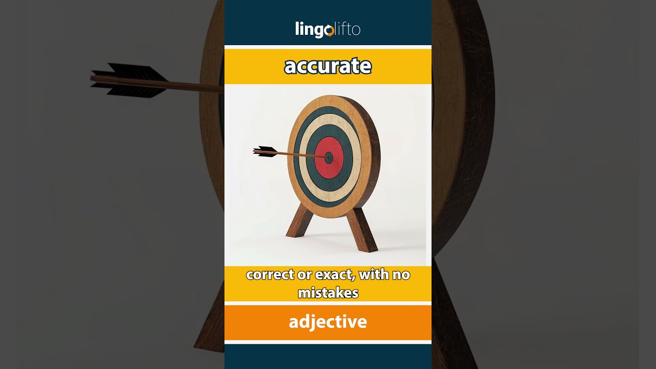 🇬🇧 Accurate Meaning : Flash Card : Learn English Vocabulary