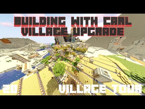 Minecraft. Desert village upgrade. Epic village transformation.