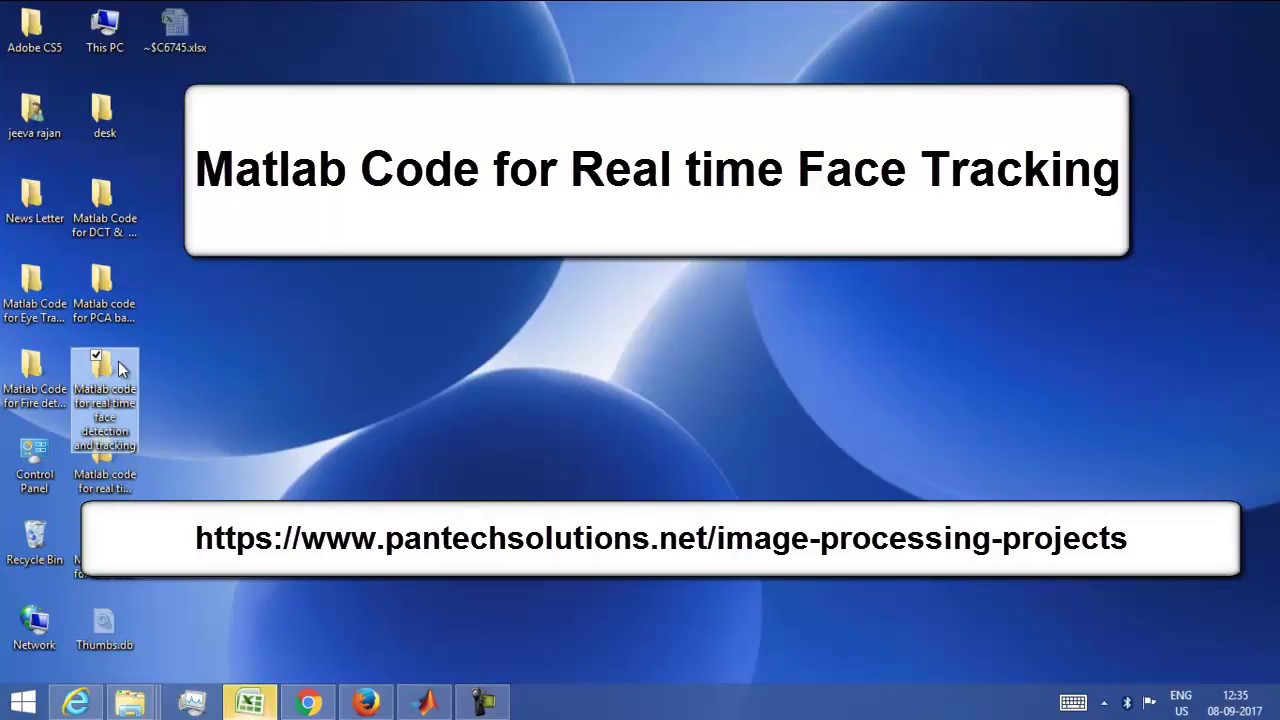 Matlab Code for Real Time Face Tracking
