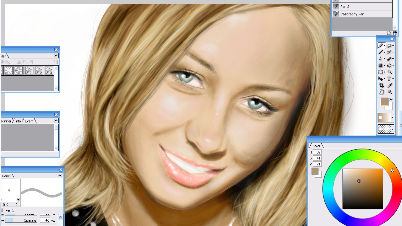 Speed drawing. Barbara Uscilko (Teen Kasia)