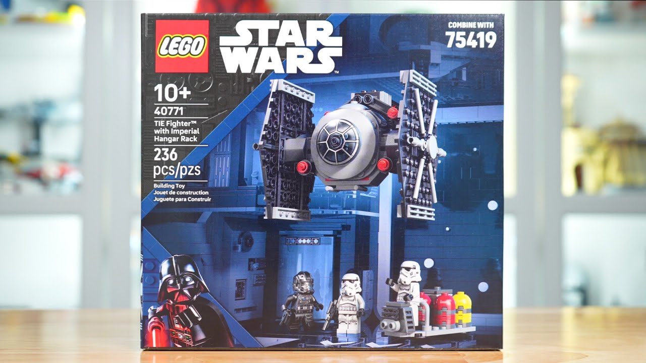 LEGO Star Wars 40771 TIE FIGHTER WITH IMPERIAL HANGAR RACK Review! (2025)