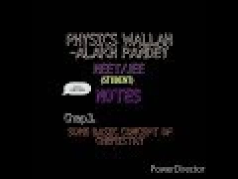 | PHYSICS WALLAH NOTES | SOME BASIC CONCEPT OF CHEMISTRY|