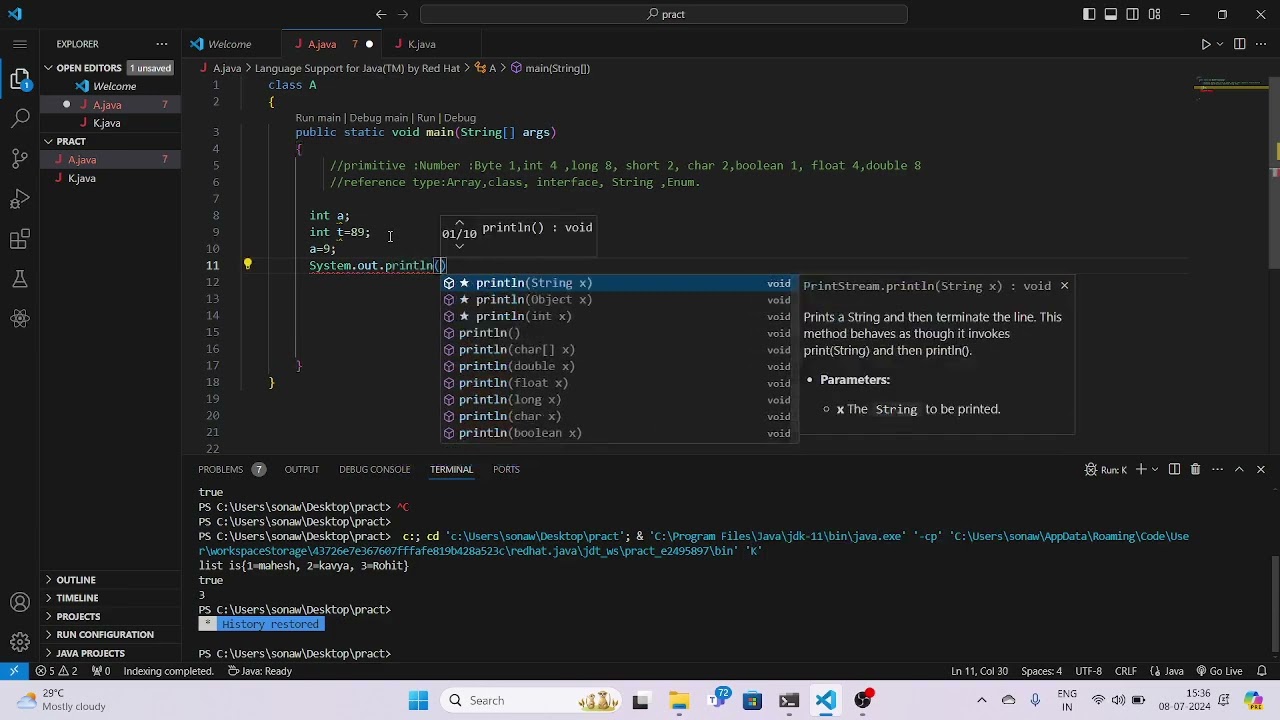 Datatype in Java #coding #java #programming