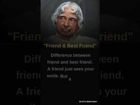 APJ Abdul Kalam on Friendship Quotes 🤝 #motivation #quotes #friendship #bestfriends #friendsforever