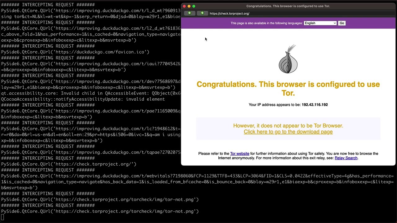 A simple Tor, Chrome browser built with Python for web scraping