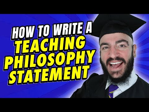 How to Write an AMAZING Teaching Philosophy Statement || How to Write a Pedagogical Statement