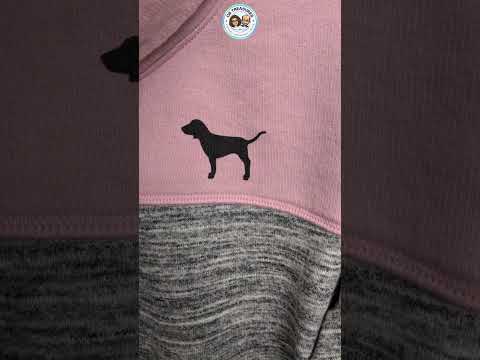 Pink by Victoria's Secret Pink & Gray Cowl Neck Sweatshirt, Size Medium