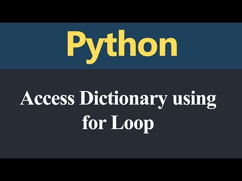 Learn Accessing Dictionary using for Loop in Python Hindi - Mind Luster
