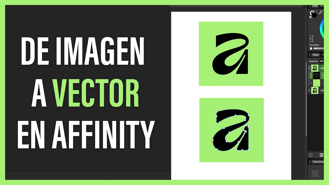 CONVERTIR IMAGEN en VECTOR AUTOMÁTICAMENTE en AFFINITY DESIGNER