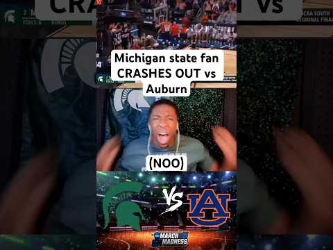MSU vs Auburn Reaction #shorts #auburn #msu #spartans #michiganstatespartans #ncaabasketball