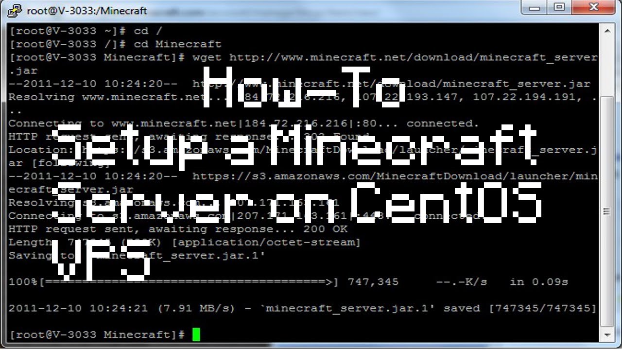 How to Setup Minecraft Server on CentOS VPS/Dedicated Server