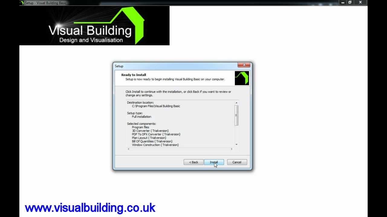 Visual Building Basic Installation