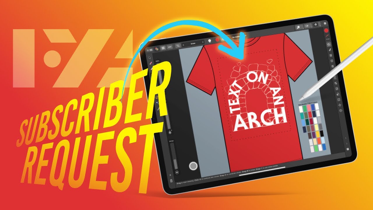 FYA Subscriber Request - How To: Text on An Arch - Affinity Designer 2 iPad