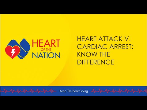 The Difference between a Heart Attack and Cardiac Arrest