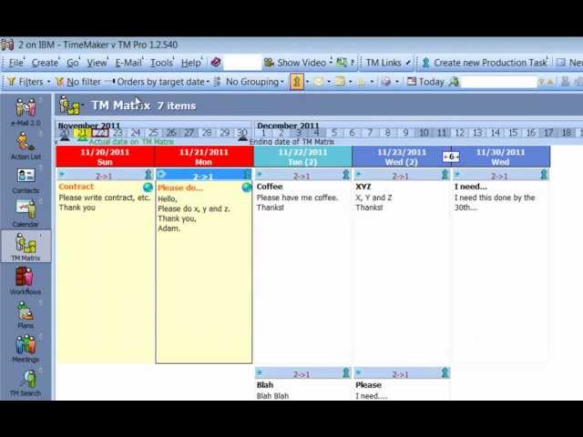 TimeMaker Matrix Lesson 1 - The TimeMaker Matrix Orientation