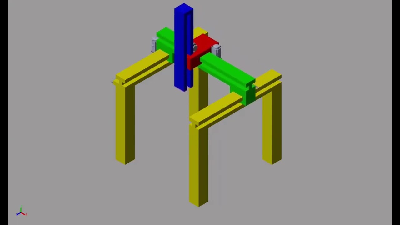 Cartesian coordinate system robot MATLAB simulation